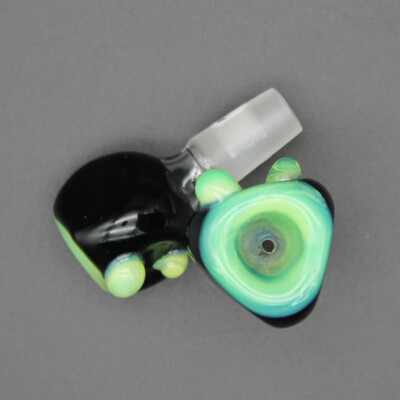 Slyme Pyrex Lab Glass Slide Triangle Bowl 14mm Male Fitting Tobacco ...