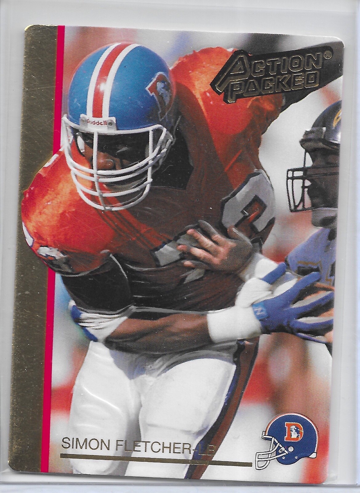 1992 Action Packed Football Simon Fletcher Card # 70 Denver Broncos | eBay
