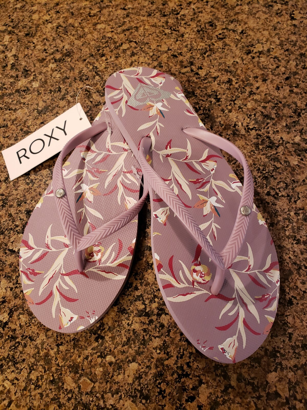 NEW: Women's ROXY Sz. 9 Lilac Bermuda Hawaiian Beach Flip Flops-ROXY ...