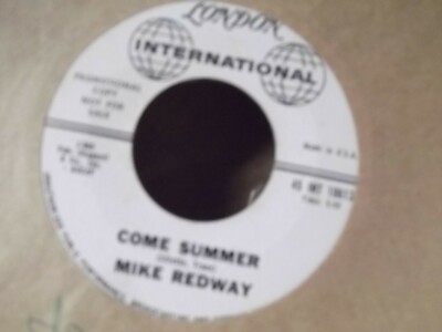 F1*PROMO*MIKE REDWAY JOHN KENNEDY / COME SUMMER ON LONDON RECORDS | eBay