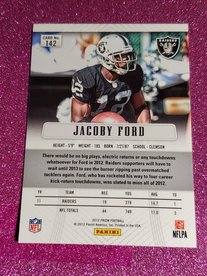 2012 Panini Prizm Football #142 Jacoby Ford Oakland Raiders | eBay