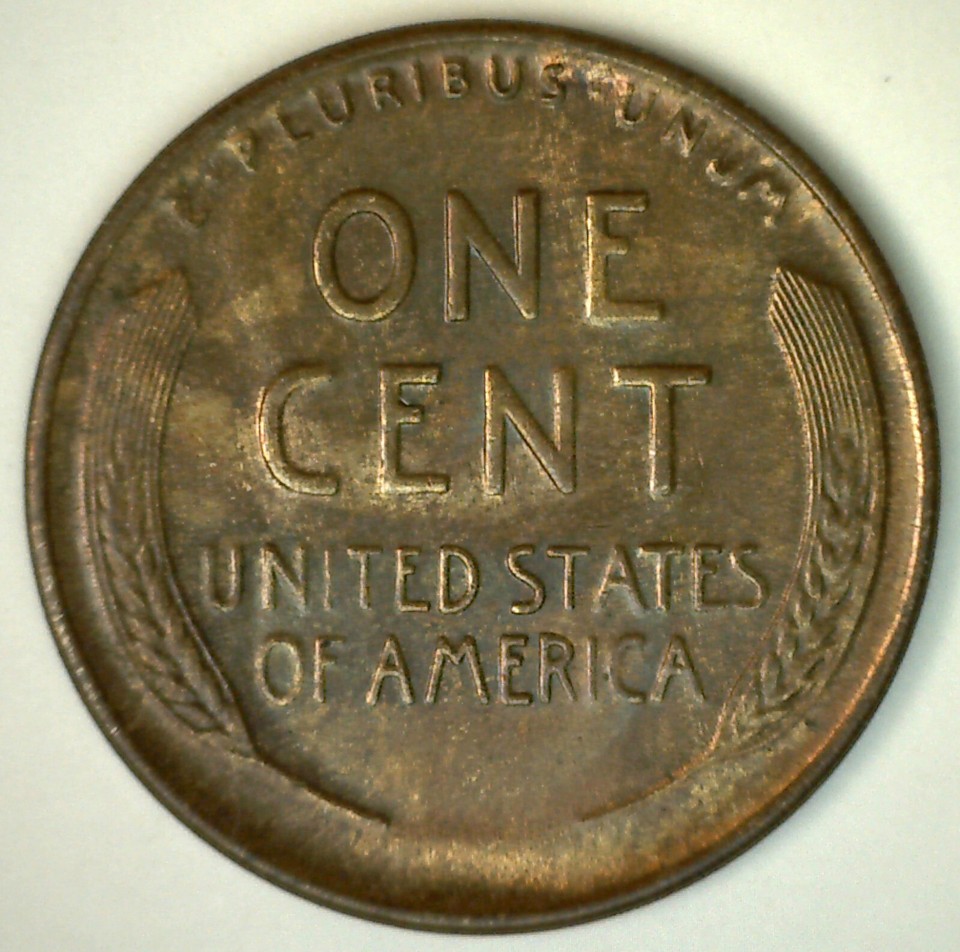 1931 Lincoln Wheat Cent Coin 1c Scratched Obv US Penny Uncirculated ...