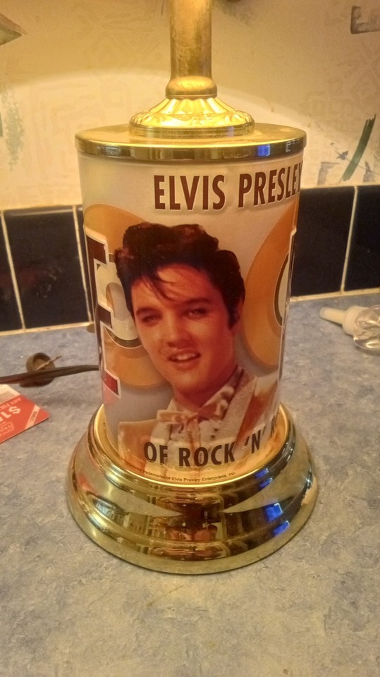 Vintage Elvis Presley King Of Rock N Roll Table Lamp | eBay