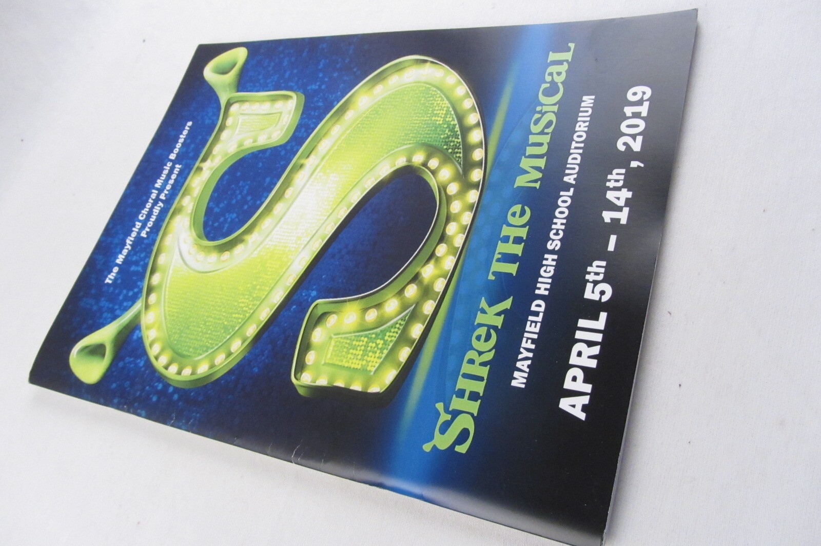 Program SHREK THE MUSICAL Mayfield HS Ohio 2019, Larry Braun Brianna ...