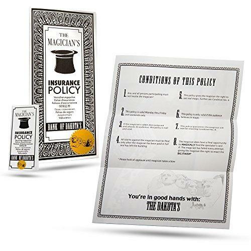 Magic Makers Ultimate Magician's Insurance Policy Trick - Professional ...