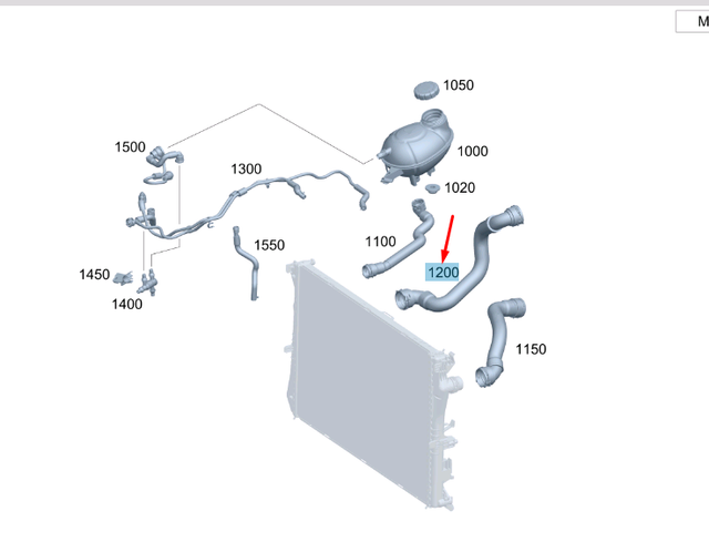 MERCEDES BENZ C Class W205 Heater Connection Hose Pipe A2055010082 for ...