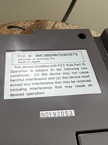 Low Serial Number Original Rare Nintendo Entertainment System Console ...