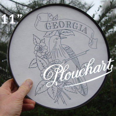 GEORGIA state bird/flower coloring poster | eBay