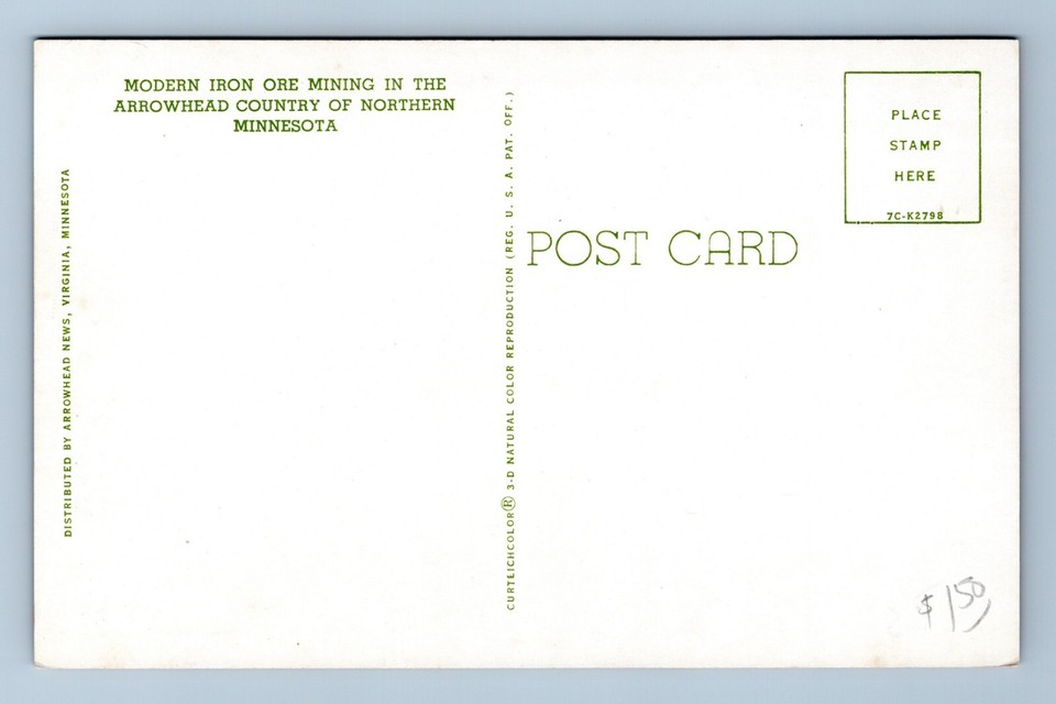 Open Pit Iron Ore Mine Arrowhead Country MN Minnesota MN UNP Chrome ...