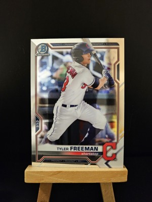 2021 Bowman Chrome Prospects #BCP-182 Tyler Freeman CLEVELAND INDIANS ...