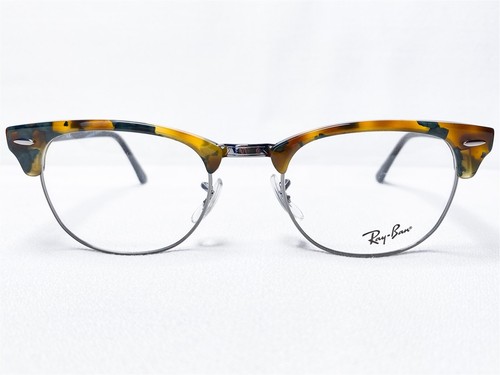 NEW Ray Ban RB5154 5493 Clubmaster Green Havana Eyeglasses Frames 51/21 ...