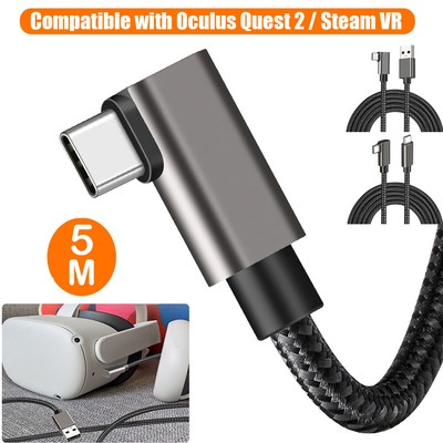 16ft 5M Extra Long Link Cable Cord for Meta Oculus Quest3/Quest2/Pico4 ...