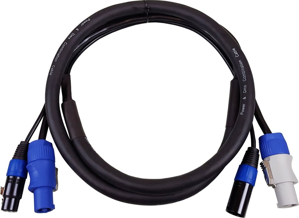 Blizzard DMXPC-15 / COMBO 3-PIN DMX COOL CABLE+POWERCON COMPATIBLE ...