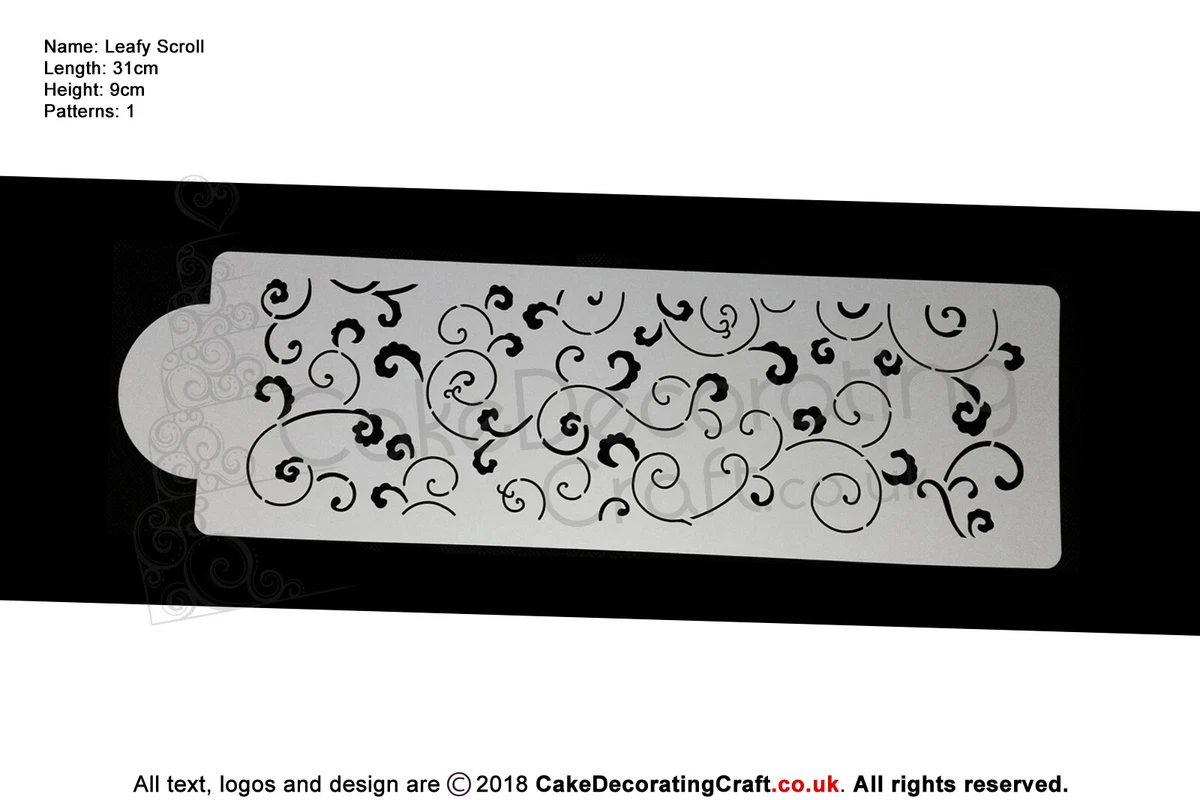 Scroll Stencils For Cakes