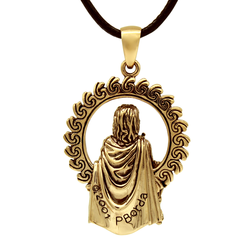 Bronze Lugh Pendant by Dryad Design - Celtic Sun God Wiccan Pagan Wicca ...