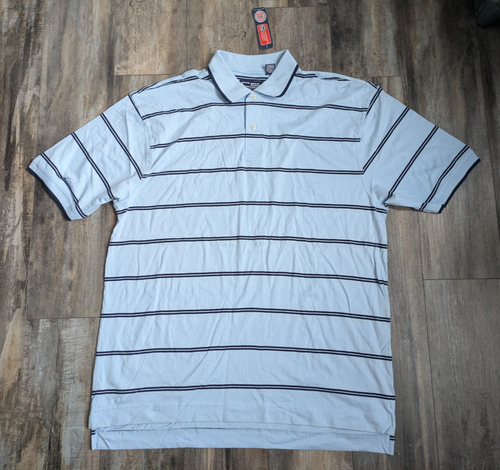 NWT Crable Sportswear Golf Polo Shirt Men's XXL Blue Striped ...