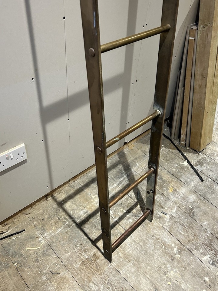 Antique Ships Berth Ladder Solid Bronze Library Steps Naval Ship | eBay UK