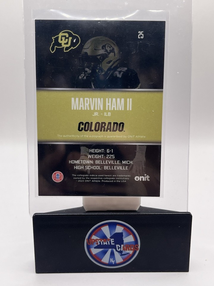 2023 ONIT Athlete #25 Marvin Ham II Auto Autograph #108/200 Colorado ...