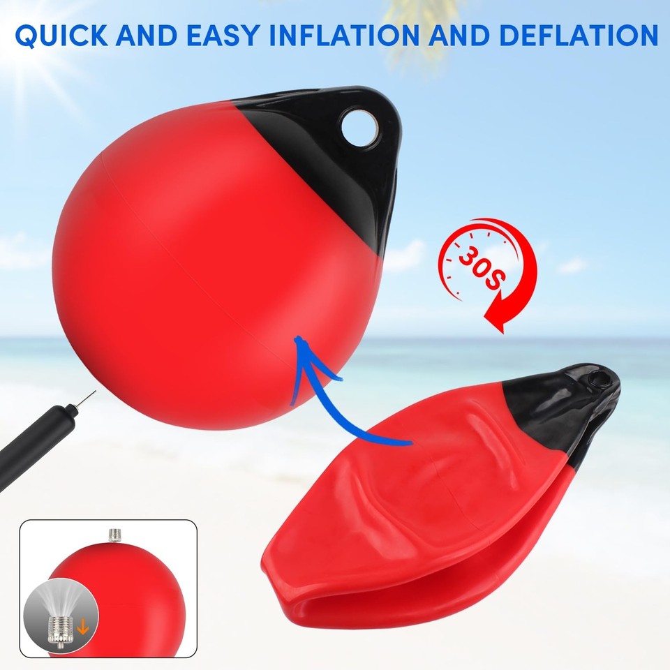 10/12/15 inch Boat Buoy Balls Anchor Buoy Float Round Boat Fenders ...