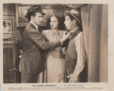 Joe Penner + June Travis in Go Chase Yourself (1938) Vintage Photo K ...