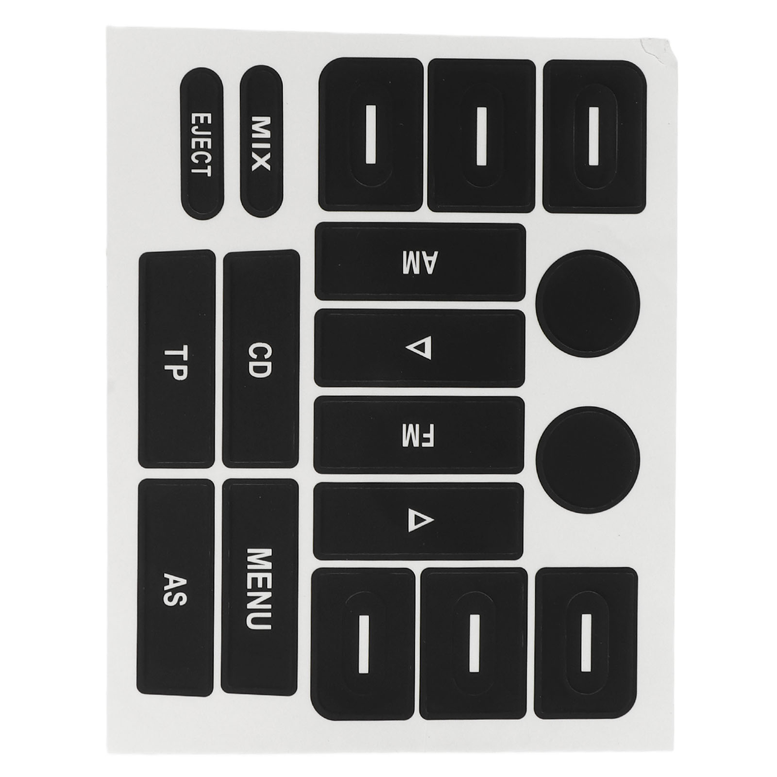 Radio Button Sticker Waterproof Driving Safely Radio Button Repair ...