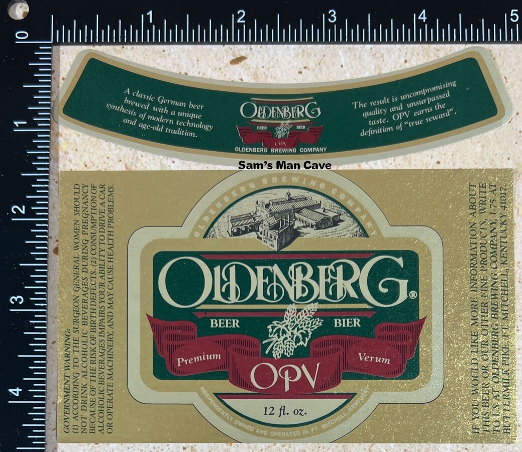 Oldenberg OPV Beer Label with neck - KENTUCKY | eBay
