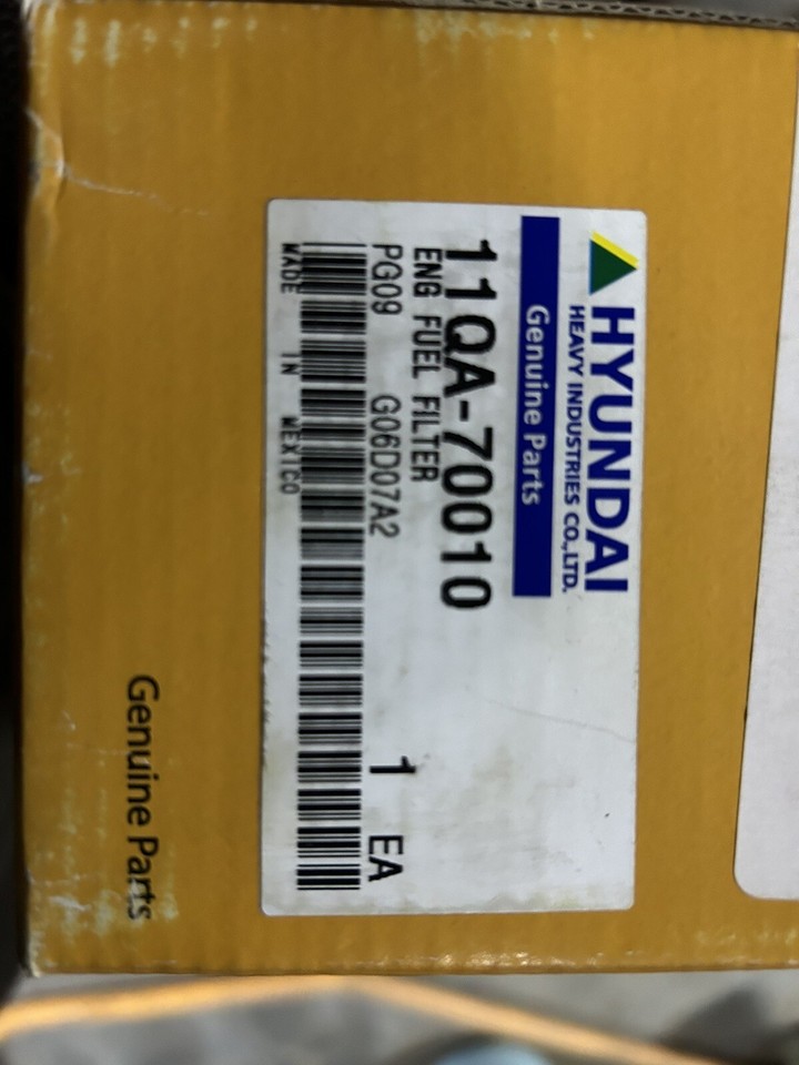 Genuine OEM Hyundai Construction Eng Fuel Filter 11QA-70010 | eBay