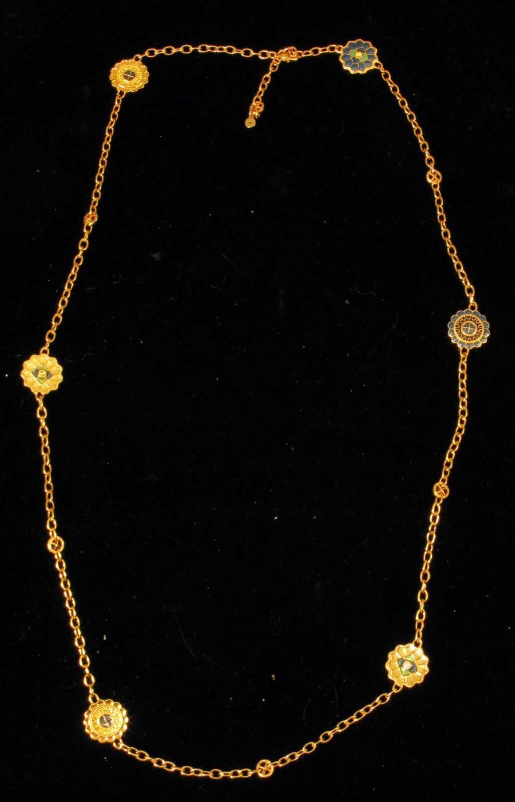 CLASSY VINTAGE FLASHY DESIGNER SIGNED MMA FAUX PEARL CHAIN NECKLACE WOW ...