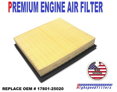 REPLACE TOYOTA PART NUMBER 17801-25020 AIR FILTER FOR 2019-22 TOYOTA ...