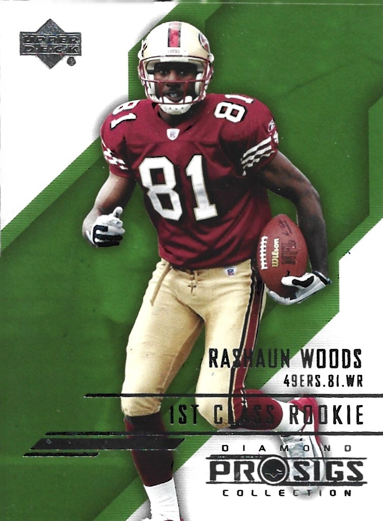 2004 Upper Deck Pro Sigs #103 Rashaun Woods rookie card, Oklahoma State ...