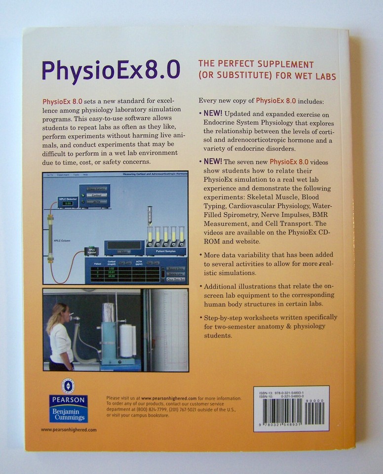 PhysioEX 8.0 for A & P Laboratory Simulations in Physiology Stabler ...