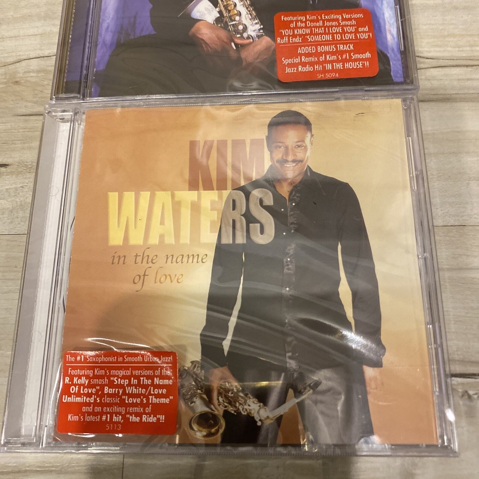 Kim Waters 2 BRAND NEW CD LOT - Someone to Love You & In The Name Of ...