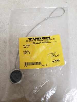 TURCK 7/8IN END CAP WITH LANYARD PART NO. RKMV-CC ID. NO. U0876-80 | eBay