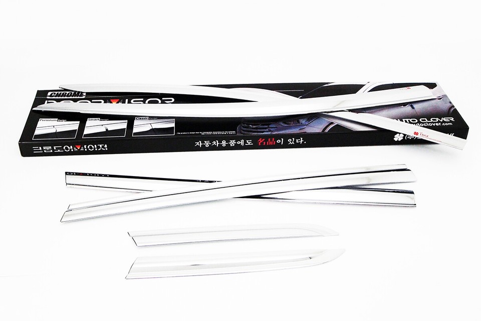 Chrome Window Visors Wind Deflector 6p for 2015 ~ 2022 Ford Edge | eBay