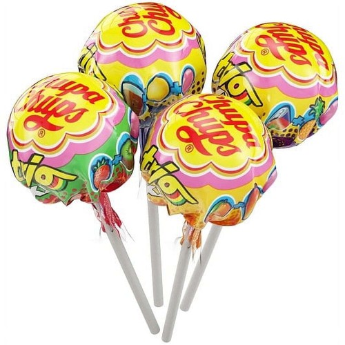 Chupa Chups XXL Trio Lollipops, 3-in-1 Fruity Flavors, 1.02 oz Each ...