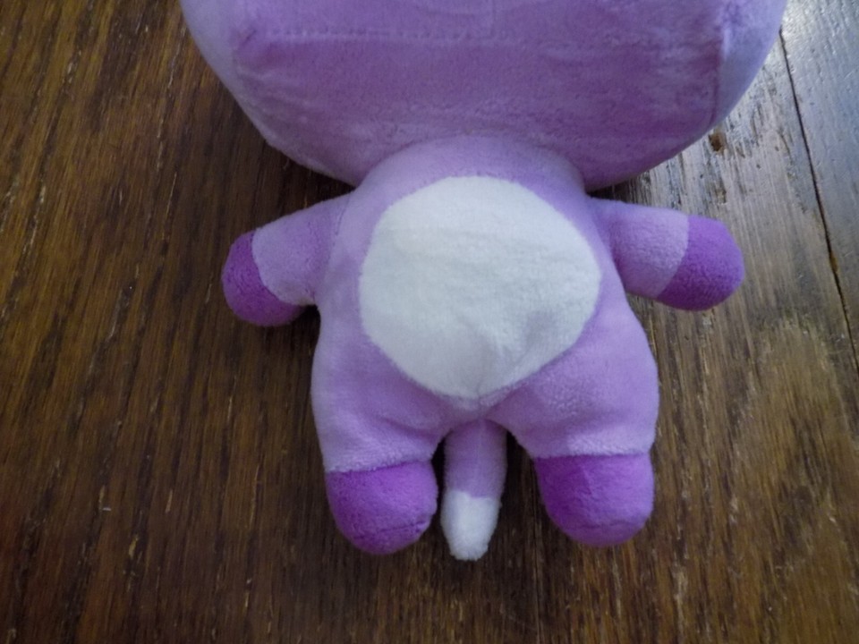 Lankybox EUC Foxy Plush Lanky Box Boxy Fox 9” Purple Embroidered NO ...