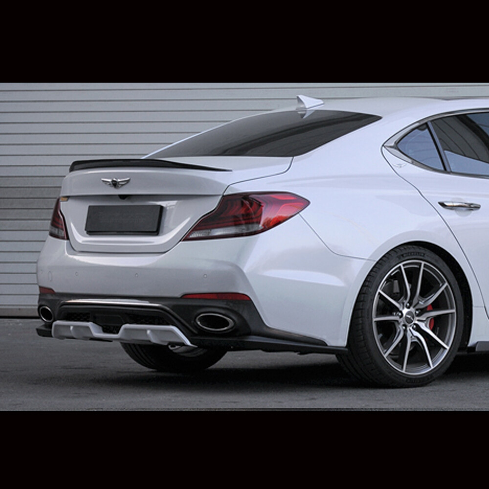Rear Diffuser Skid Plates Body kits Unpainted For Hyundai Genesis G70 ...