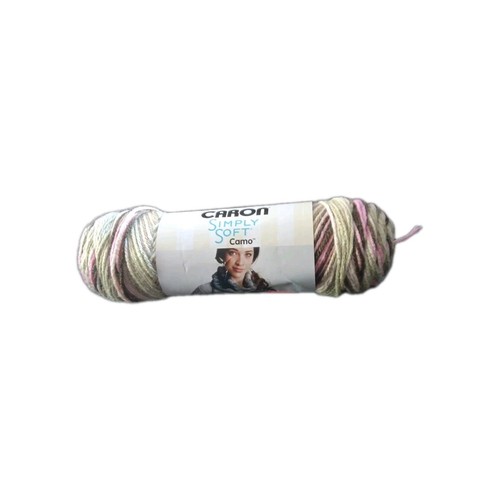 Caron Simply Soft Camo Yarn 4 oz 204yds Pink Camo #4 Medium Machine ...