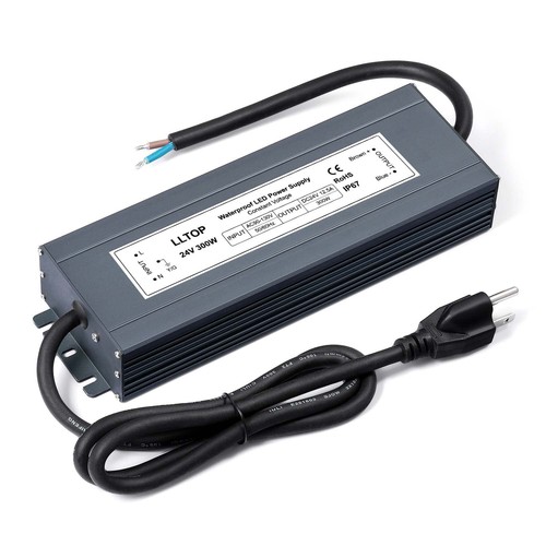 LED Power Supply 24V 12.5A 300W LED Driver AC90-130V to 24VDC Converter ...