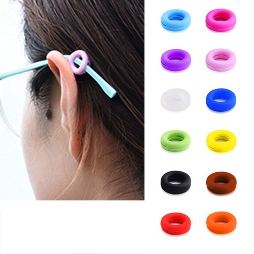 24 Pair Glasses Anti-slip Cover Temple Tips Silicone Eyeglass Frame ...