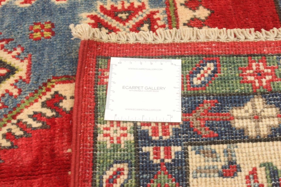 Vintage Red Traditional 5'10" x 8'8" Oriental Hand-Knotted Wool Area ...