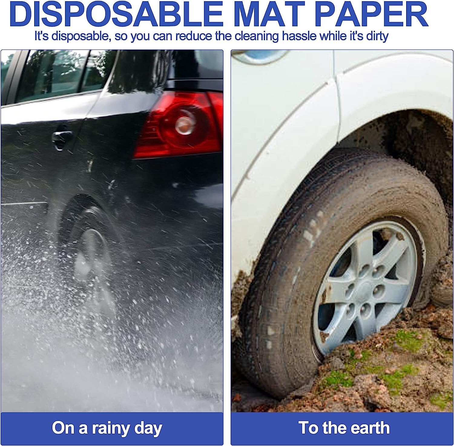 Car Floor Mat Paper Disposable Mats Truck Vehicle Auto Interior ...