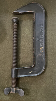 Vintage Hargrave Cincinnati Tool Co. 10” C-Clamp Batwing USA | eBay