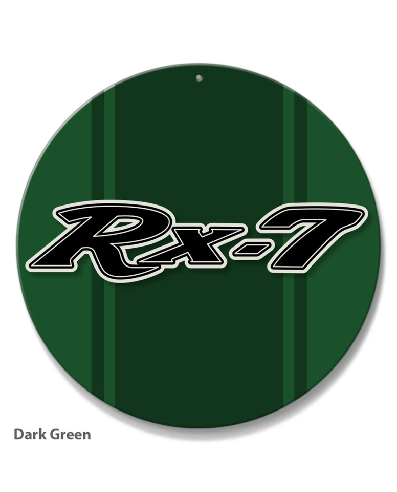 Mazda Rx-7 Series 1 Emblem Round Aluminum Sign - Aluminum - 14 colors ...
