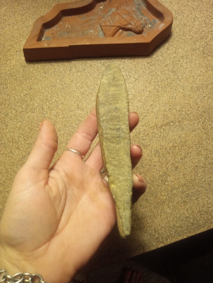 Antique Native American chisel tool hammer 2" Indian Artifact Stone ...