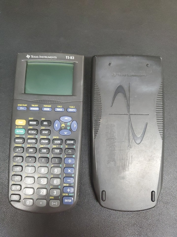 TI-83 Graphing Calculator, +cover, And BATTERIES! Texas Instruments | eBay
