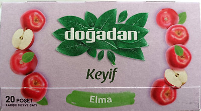 Dogadan Turkish Apple-Elma Fruit Tea(1x box,20 Teabags)Uk Seller & Free ...