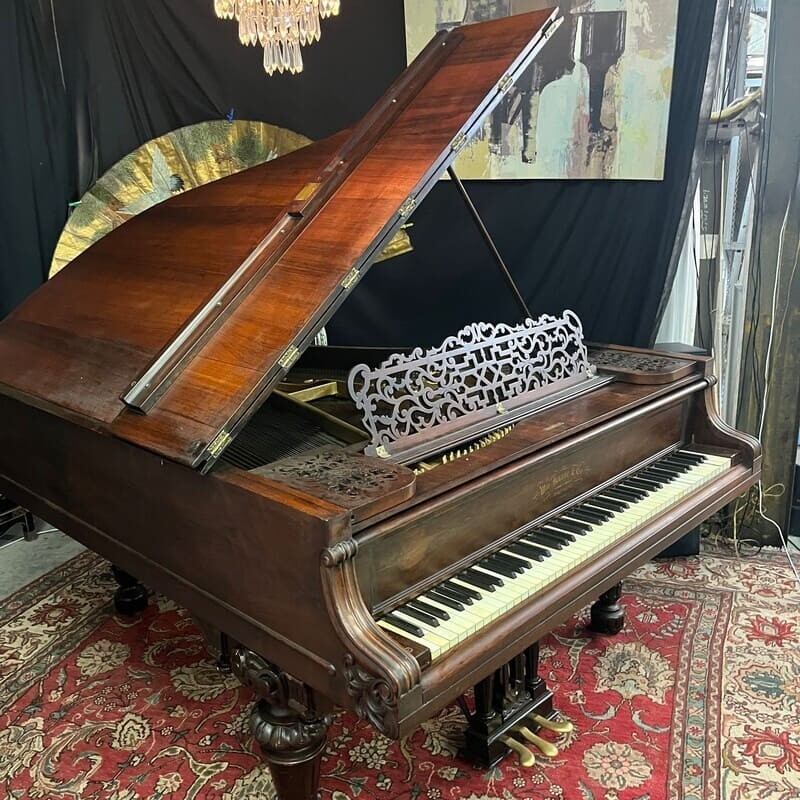 Antique Knabe Grand Piano 6'1" Mahogany, Timeless Elegance | eBay