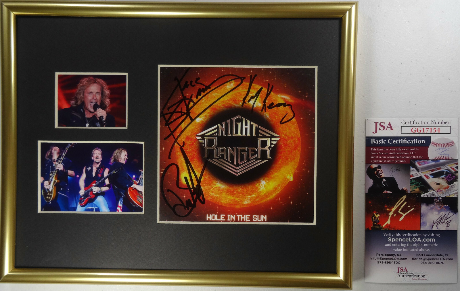 SIGNED NIGHT RANGER AUTOGRAPHED CD DISPLAY CERTIFIED AUTHENTIC JSA COA ...