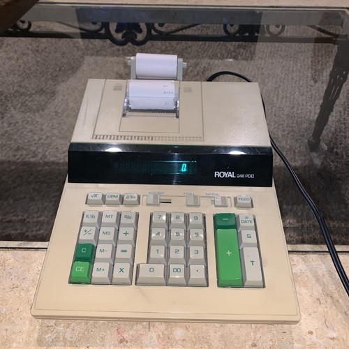 Vtg Royal Print Display Calculator 248PDII Commercial Adding Machine ...